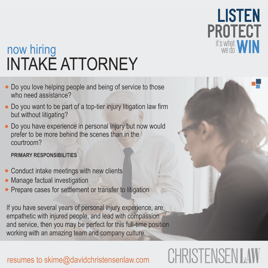 Talented Team Members | Careers | Christensen Law